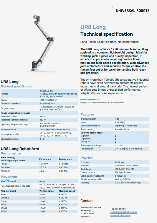 【新製品解説】ユニバーサルロボット UR8 Long｜従来機との違いと製造業での活用方法 - iCOM技研ブログ